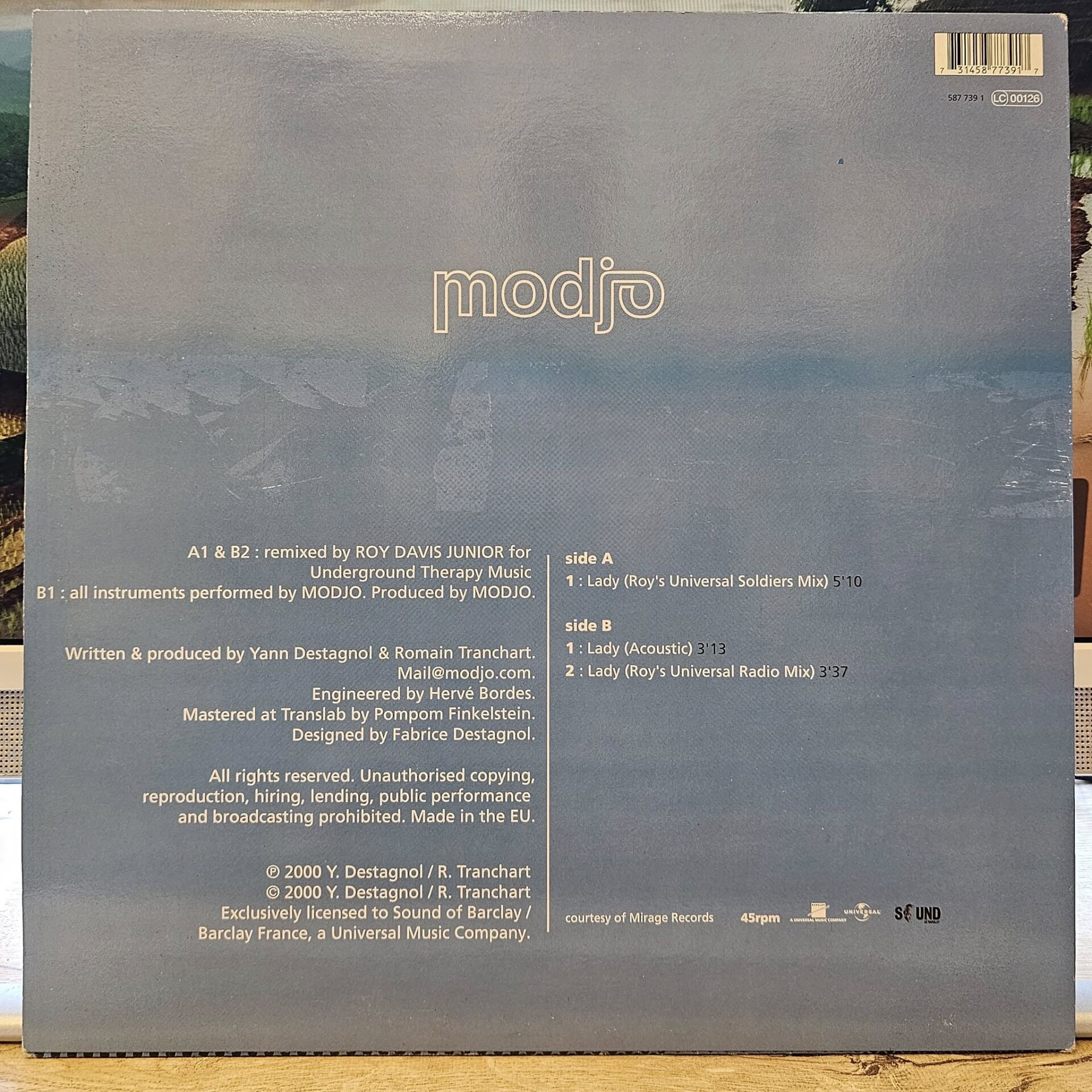 Modjo – Lady (Remixed) LP PLAK